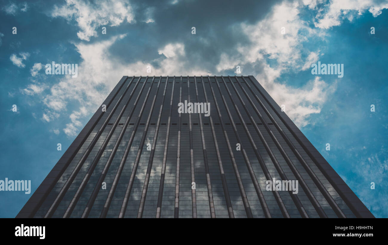 Skyscraper Building and Sky View Scene in Big City Stock Photo - Alamy
