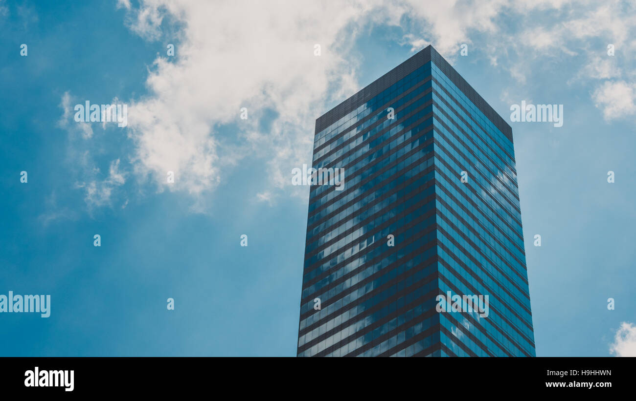 Skyscraper Building and Sky View Scene in Big City Stock Photo - Alamy