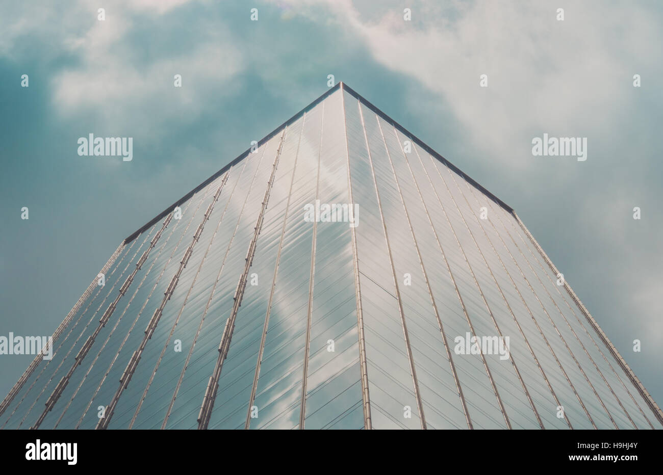 Skyscraper Building and Sky View Scene in Big City Stock Photo - Alamy