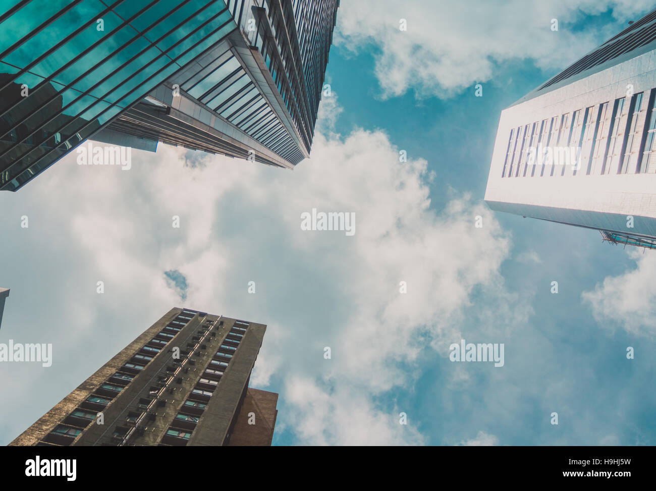 Skyscraper Building and Sky View Scene in Big City Stock Photo - Alamy