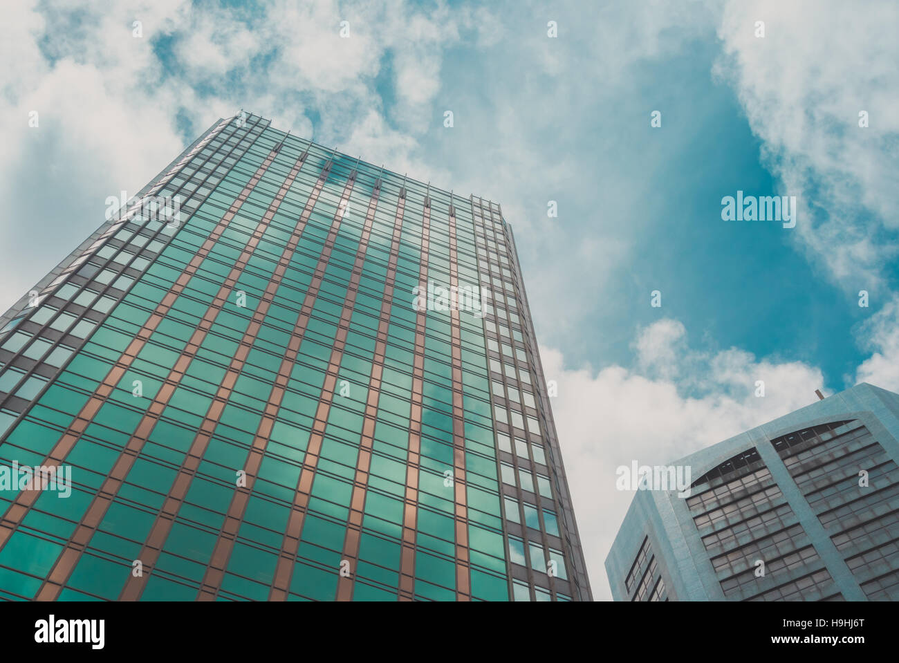 Skyscraper Building and Sky View Scene in Big City Stock Photo - Alamy
