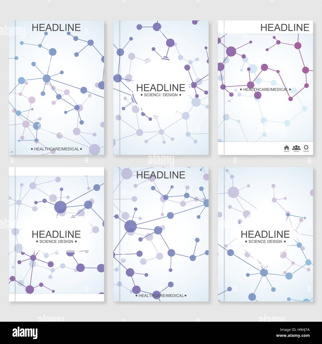 Science vector background. Modern vector templates for brochure, flyer ...