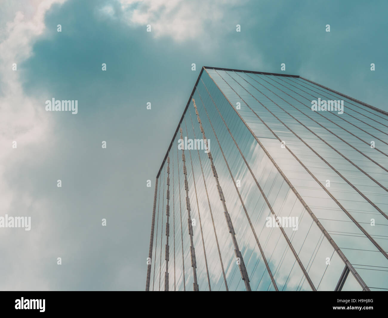 Skyscraper Building and Sky View Scene in Big City Stock Photo - Alamy