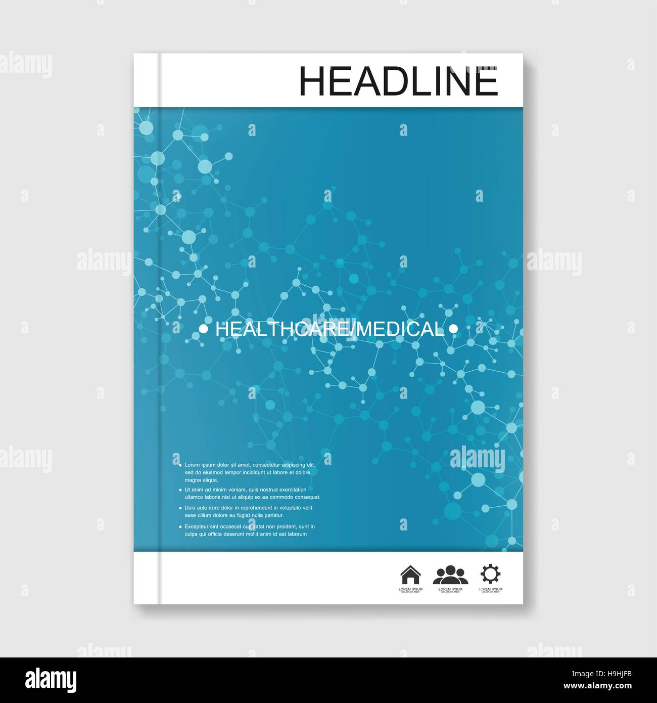 Science vector background. Modern vector templates for brochure, flyer ...