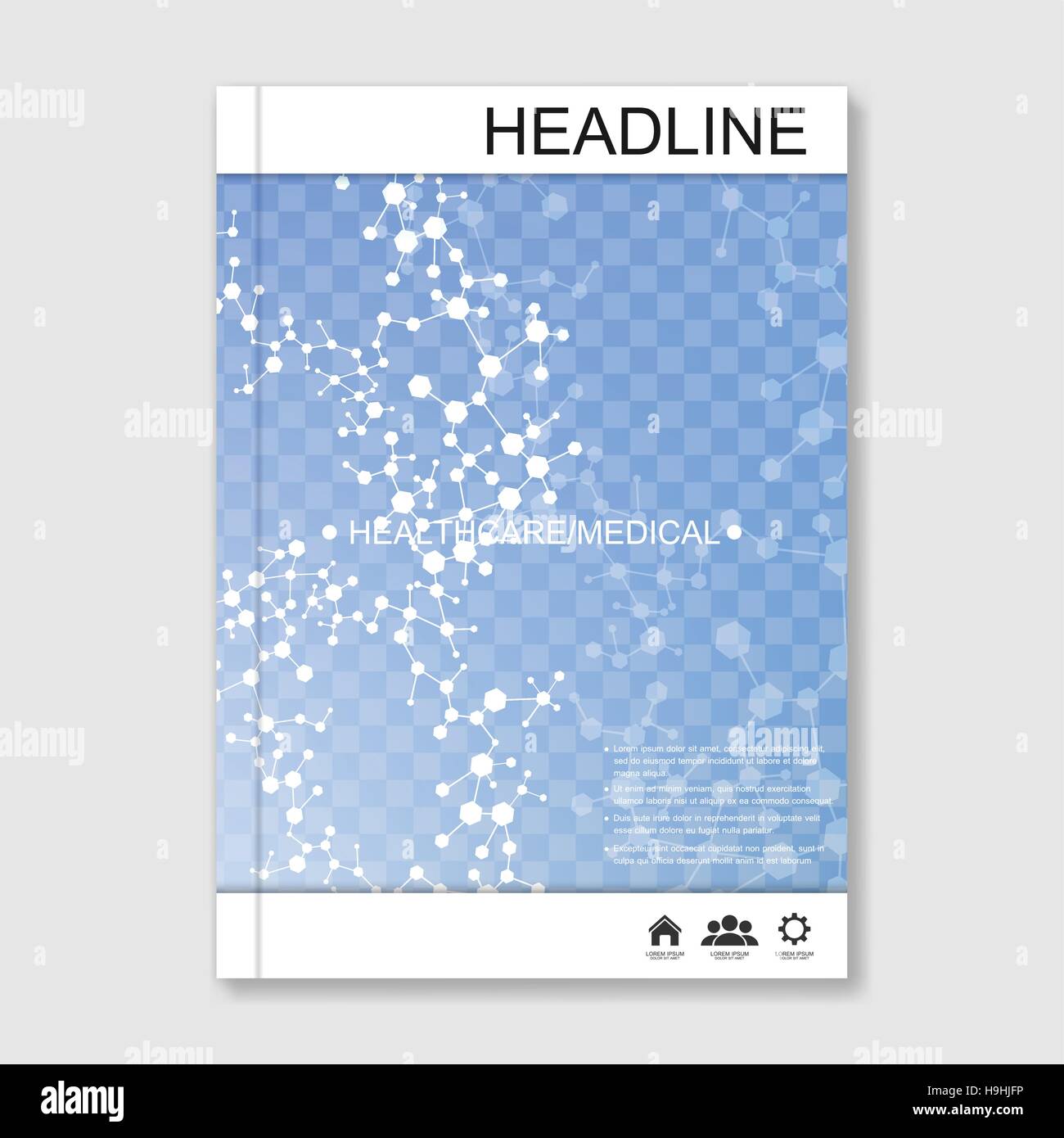 Science vector background. Modern vector templates for brochure, flyer ...