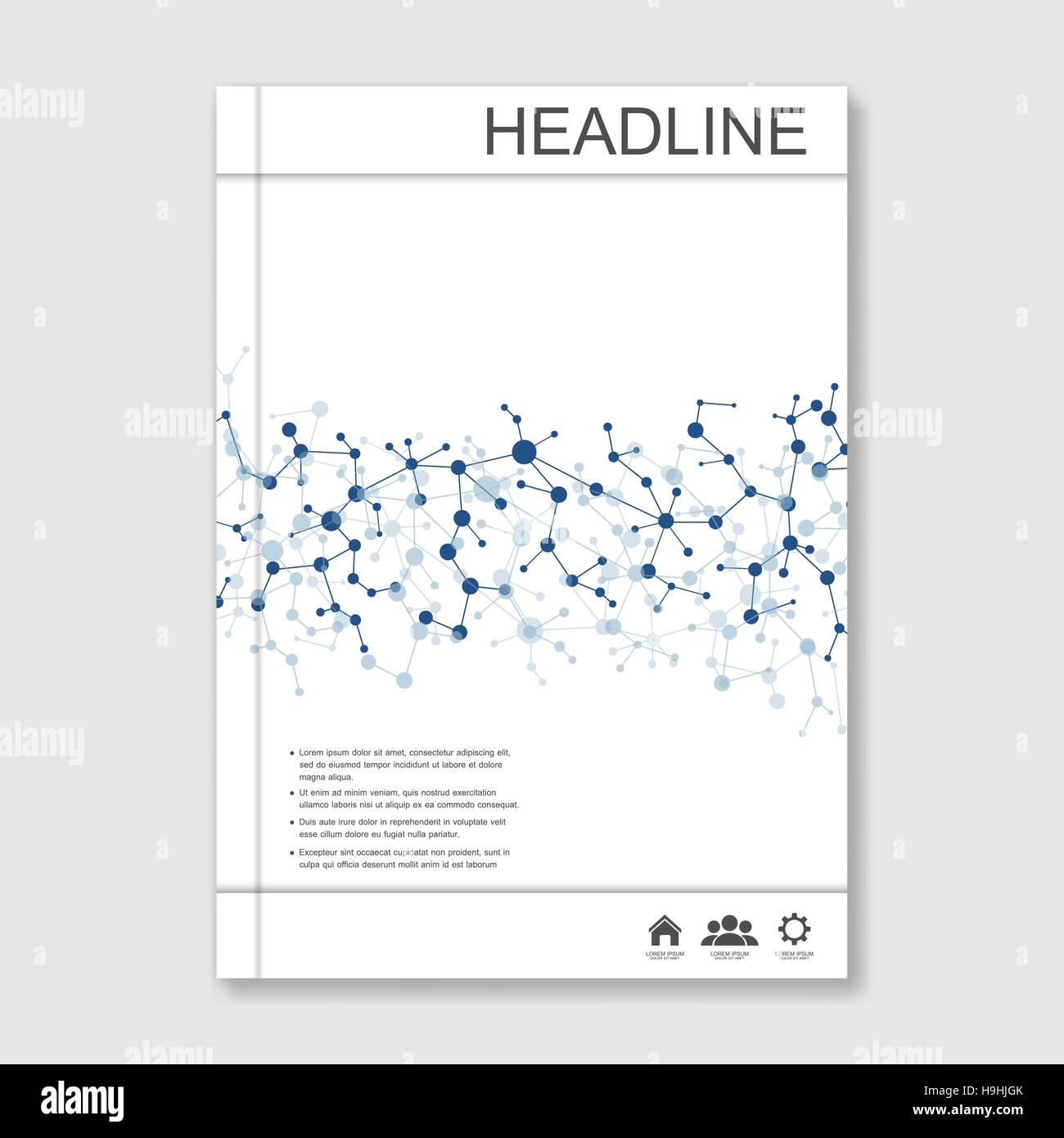 Science vector background. Modern vector templates for brochure, flyer ...