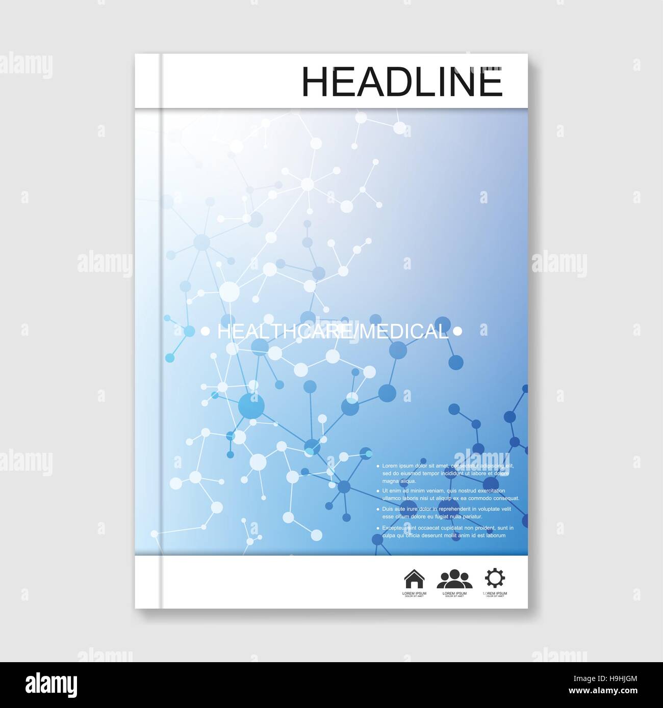 Science vector background. Modern vector templates for brochure, flyer ...