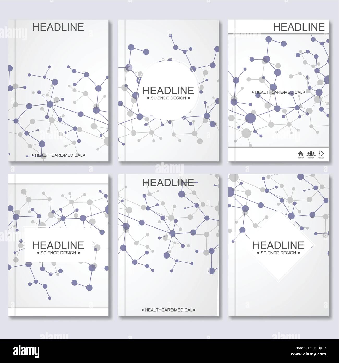 Science vector background. Modern vector templates for brochure, flyer ...