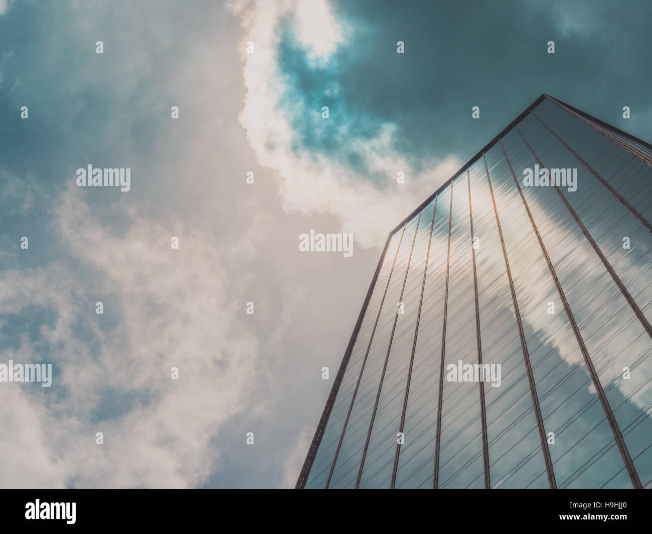 Skyscraper Building and Sky View Scene in Big City Stock Photo - Alamy