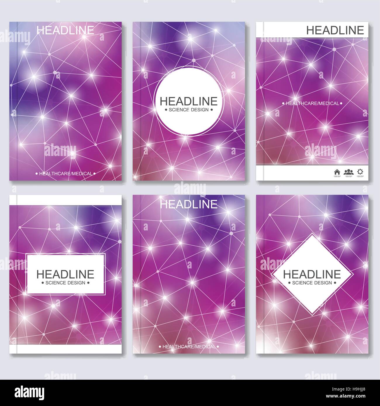 Science vector background. Modern vector templates for brochure, flyer ...