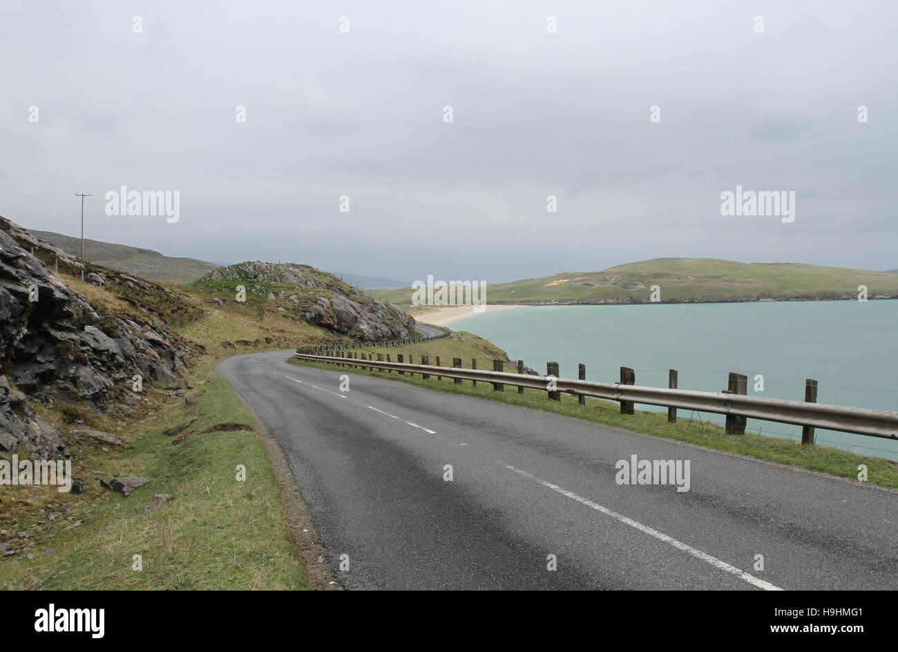 Coastal Road Isle of Harris, Scotland May 2014 Stock Photo - Alamy