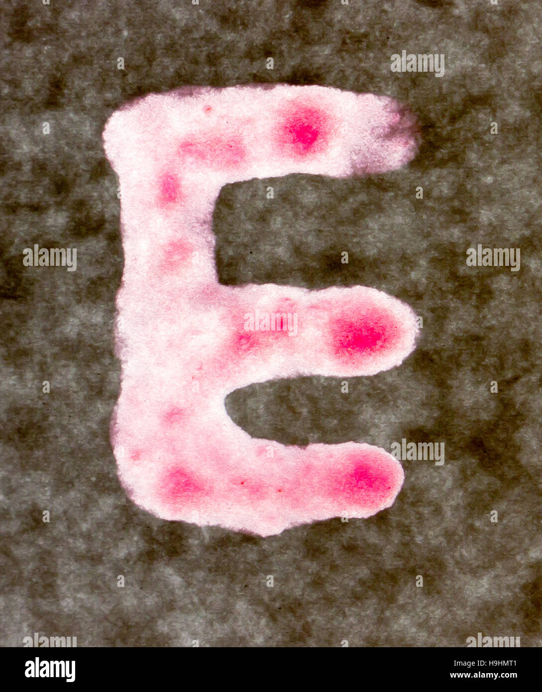 Letter e hand made hi-res stock photography and images - Alamy