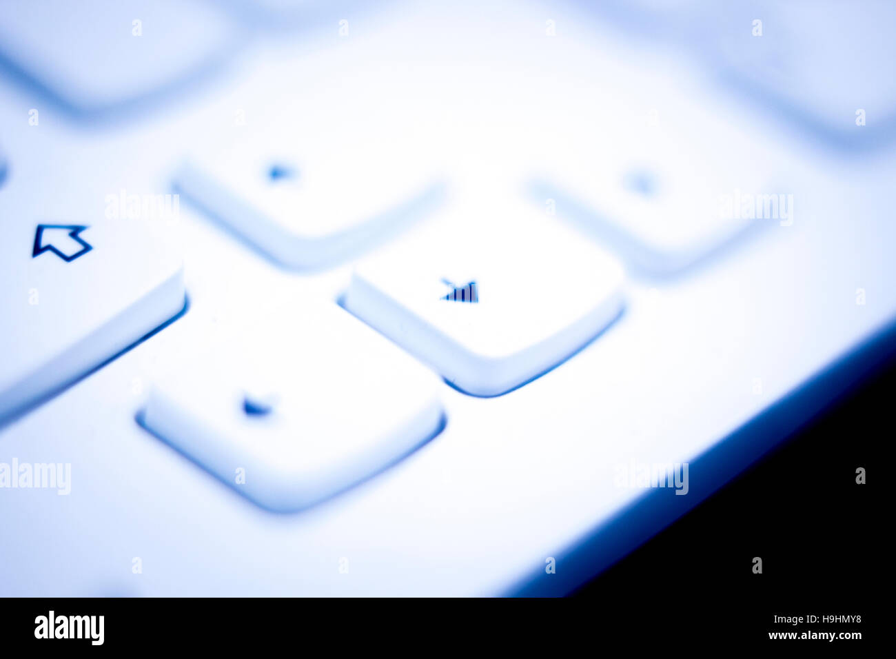 Personal computer pc external keyboad keys in Spanish format keypad ...