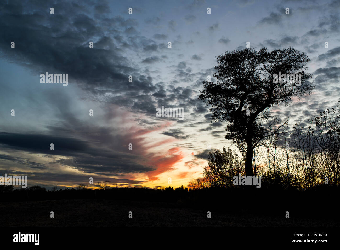 Just a beautiful Minnesota sunset Stock Photo - Alamy