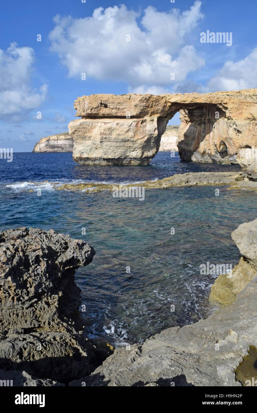 Azure Window, Dwejra, Gozo Stock Photo - Alamy