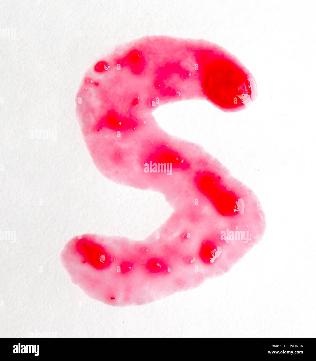 The jam Initials letter S Stock Photo - Alamy