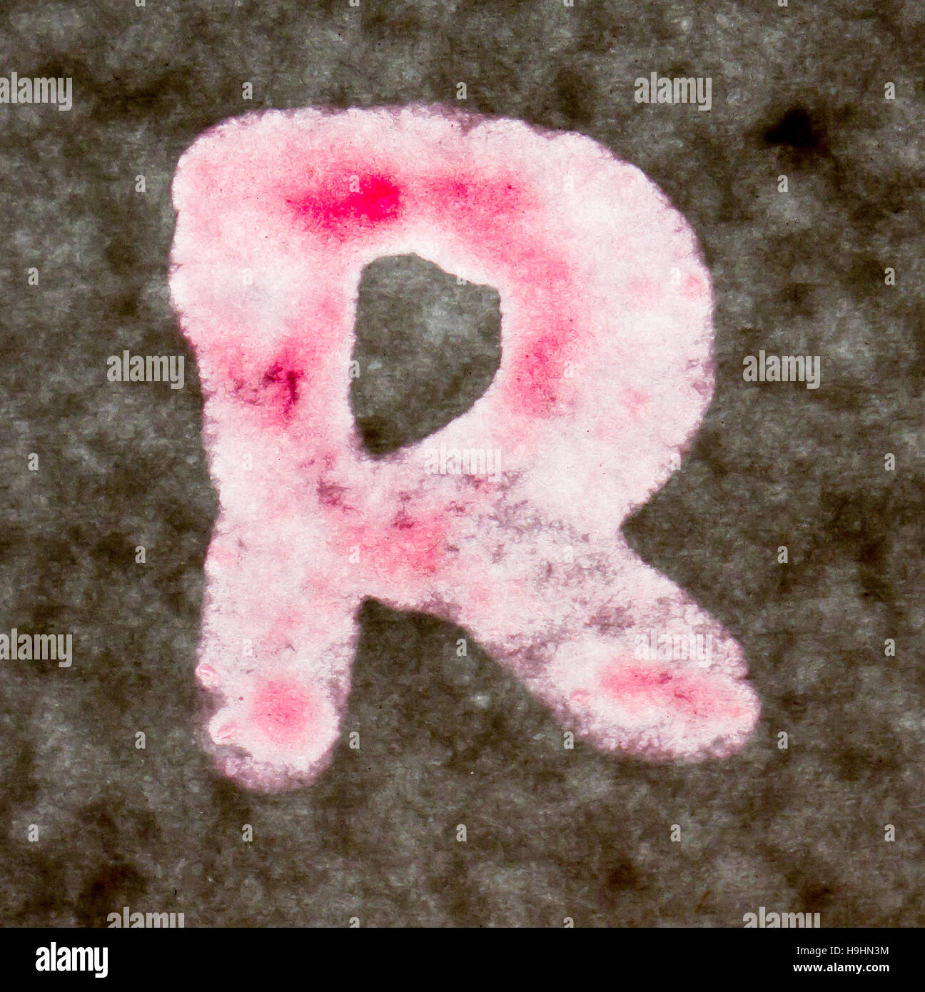 The jam Initials letter R Stock Photo - Alamy