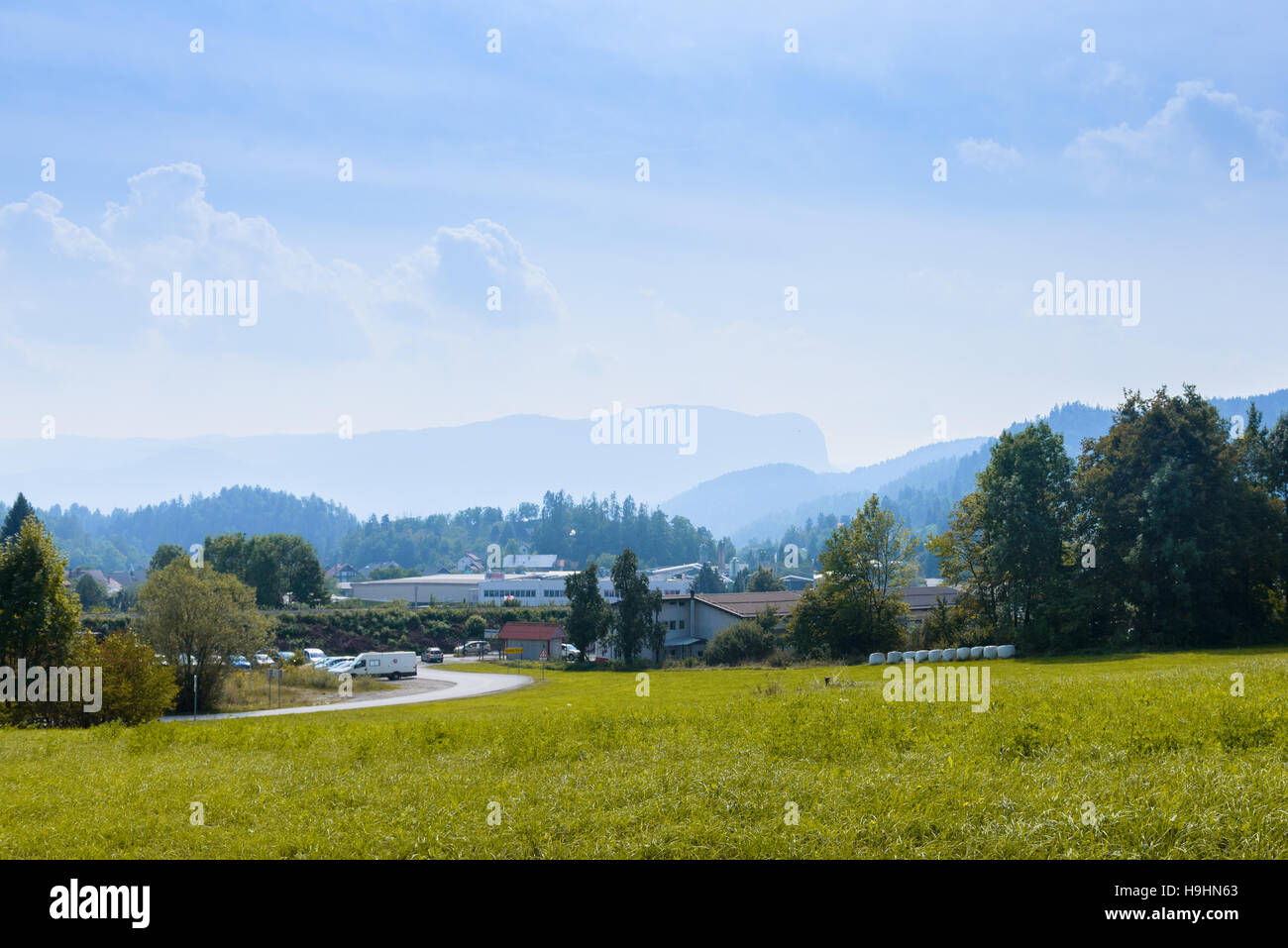 Beautiful rolling landscape on a summers day Stock Photo - Alamy