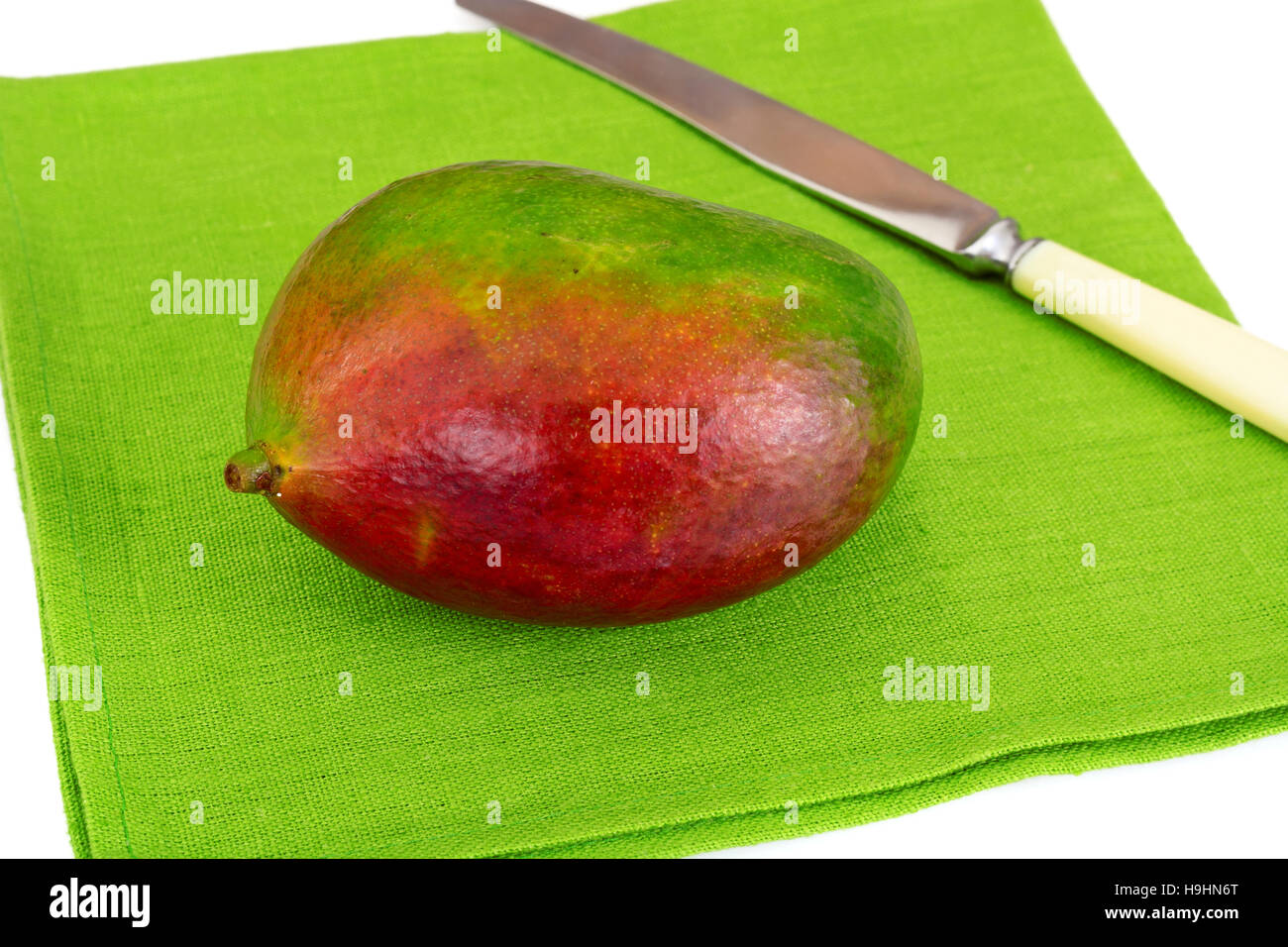 Healthy eating: Fresh juicy fruit, ripe Mango. Studio Photo Stock Photo ...