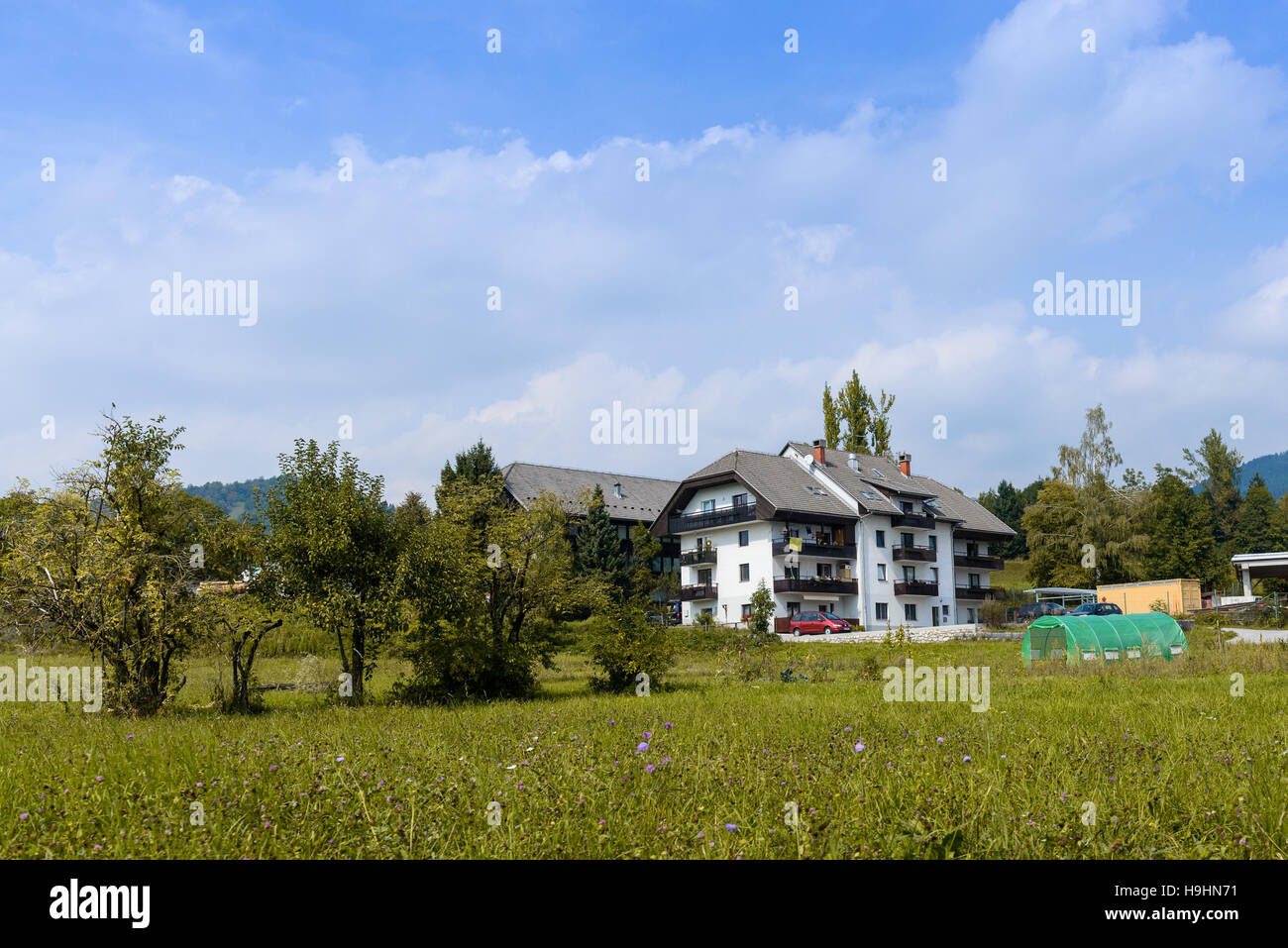 Beautiful rolling landscape on a summers day Stock Photo - Alamy