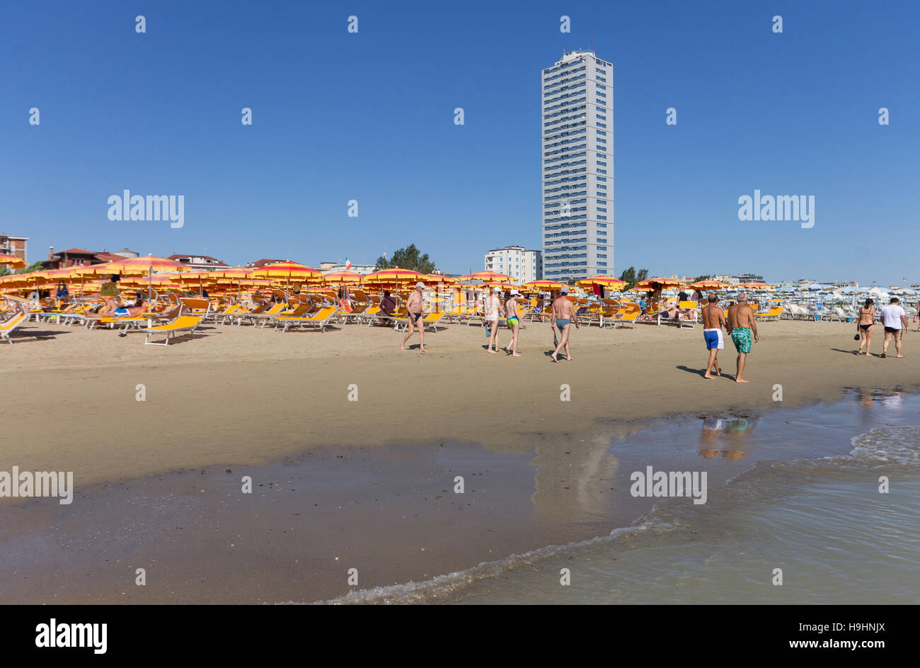 Italy, Emilia Romagna, Cesenatico, the beach Stock Photo - Alamy
