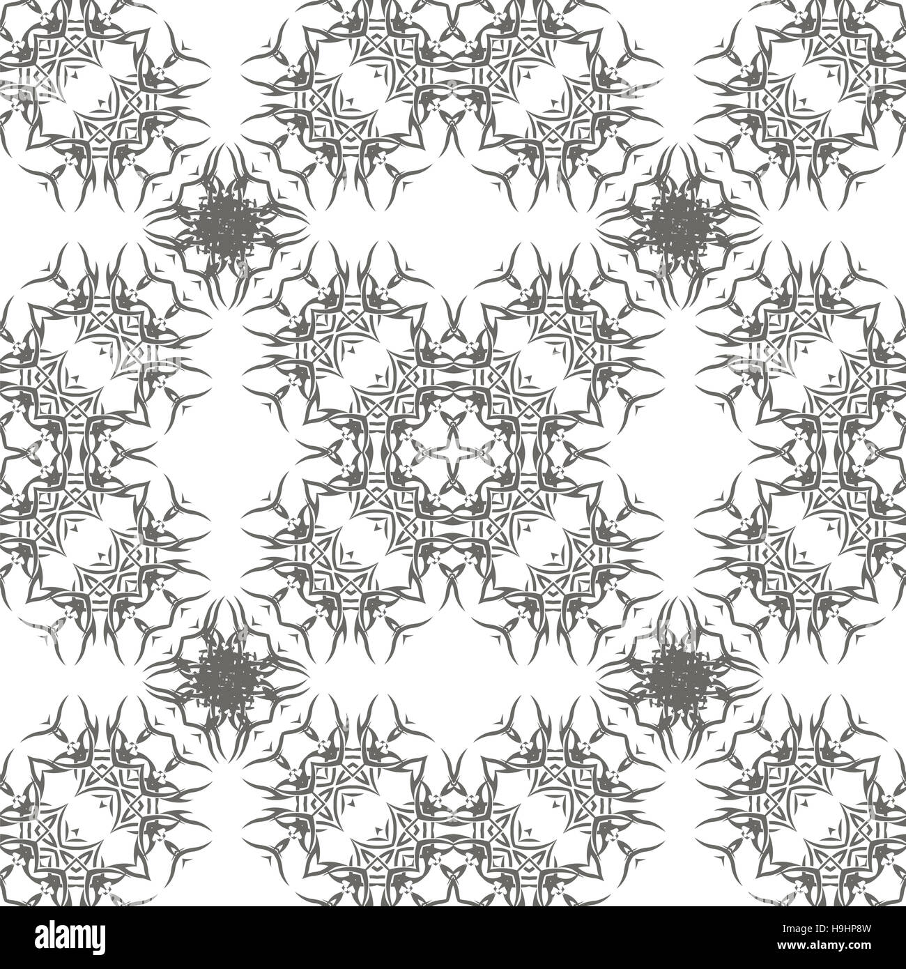 Grey Ornamental Seamless Line Pattern Stock Photo - Alamy