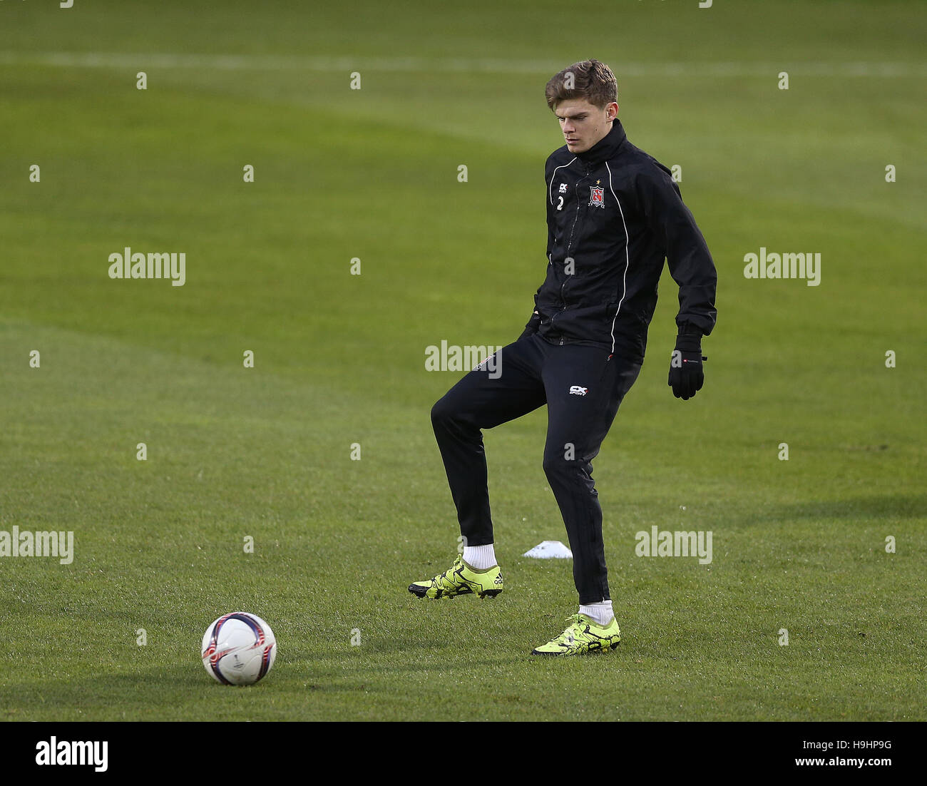 Dundalk's Sean Gannon during the training session at the Tallaght ...