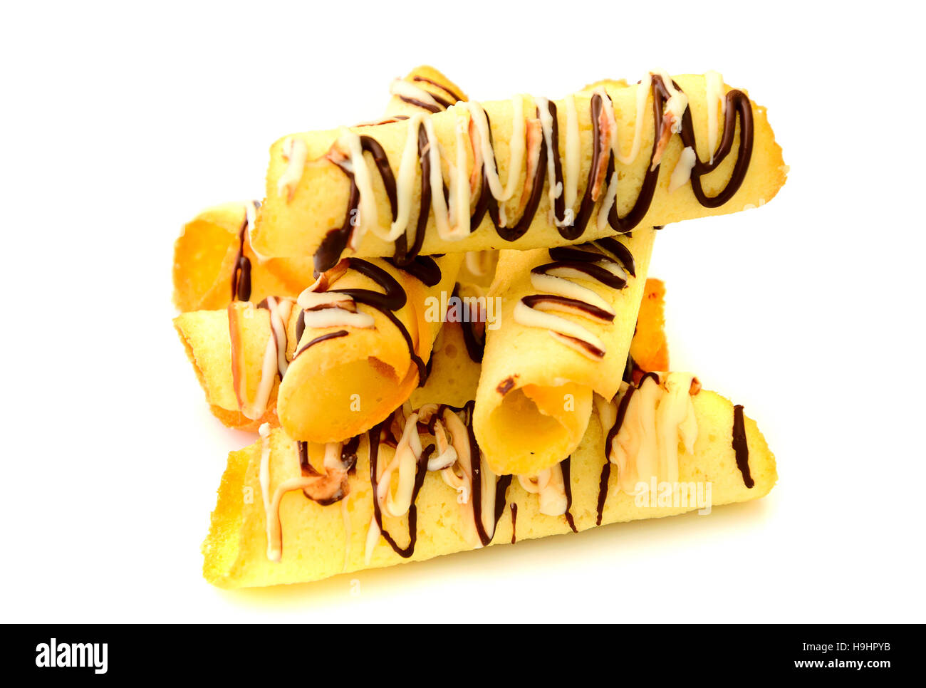 Sugar Puff Cookies on Plate. Isolated Studio Photo Stock Photo - Alamy