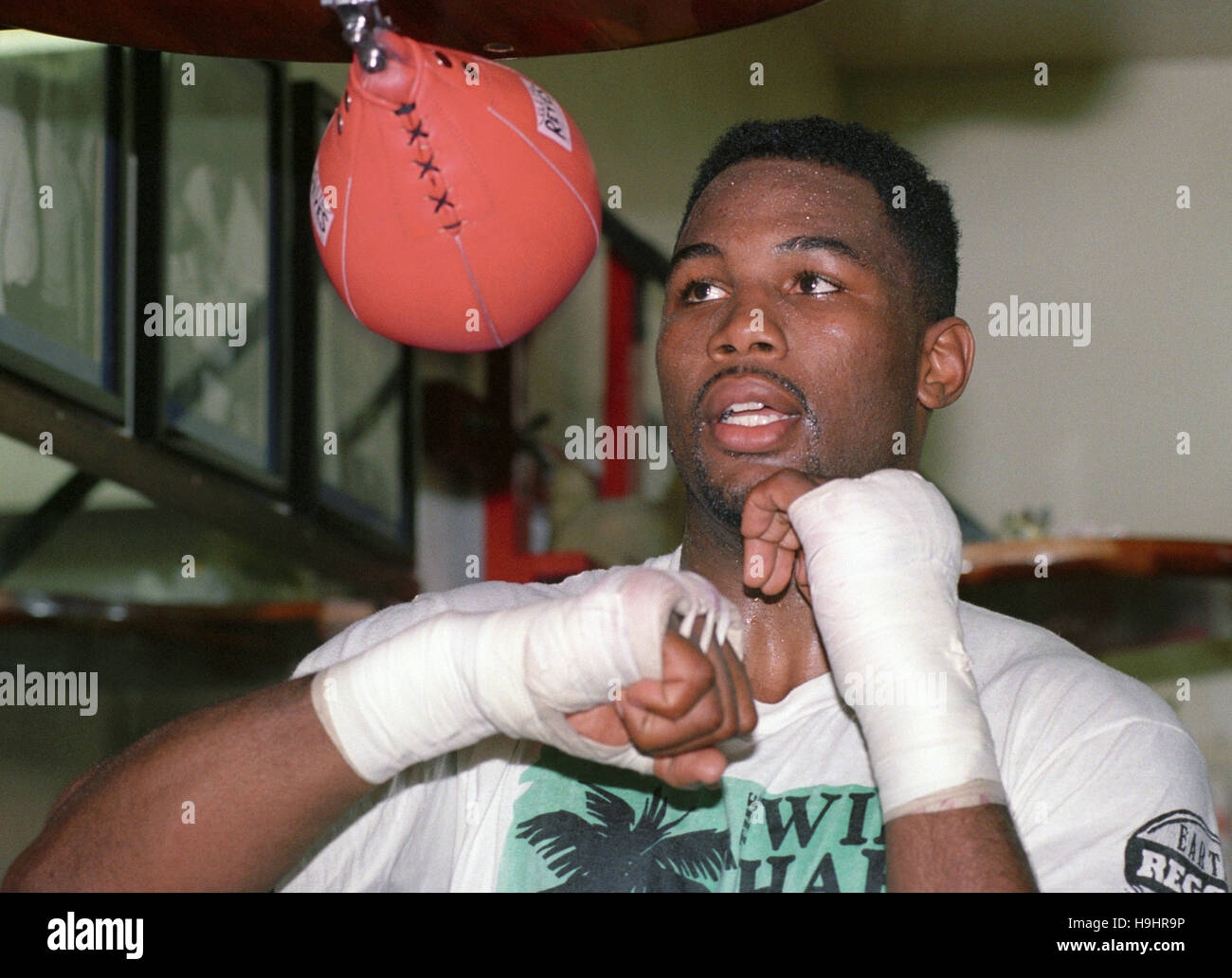 Boxer lennox lewis in training hi-res stock photography and images - Alamy
