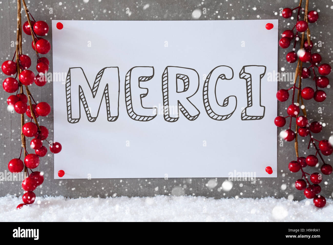 Merci christmas hi-res stock photography and images - Alamy