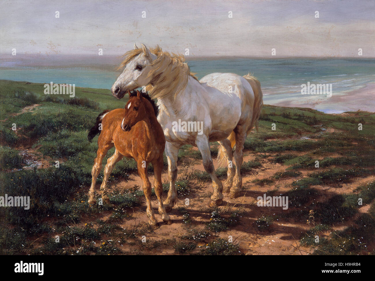 Henry Banks Mother and son Stock Photo - Alamy