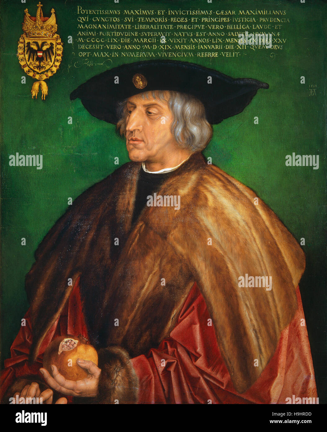 Albrecht Durer ( 1471 - 1528 ) Portrait of emperor Maximilian I Stock ...