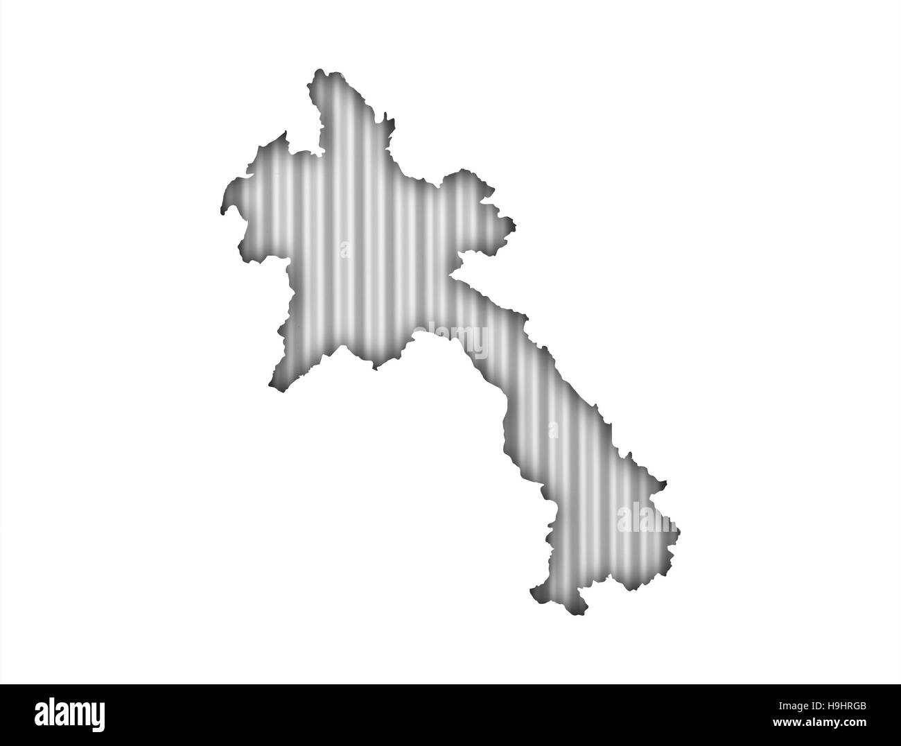 Map of laos Black and White Stock Photos & Images - Alamy