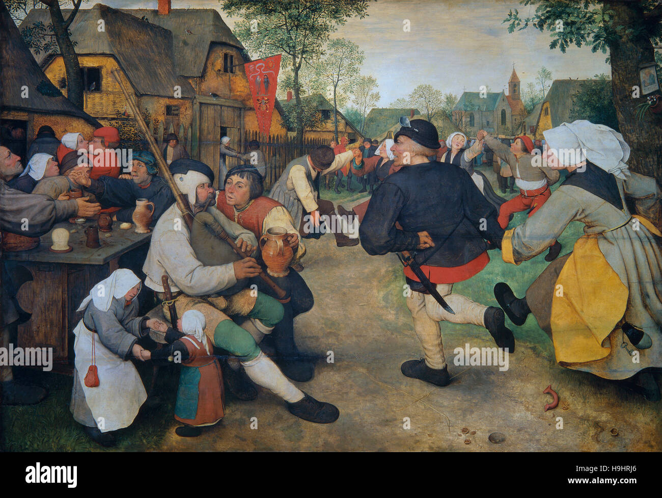 Pieter Brueghel ( 1525 - 1569 ) The peasant dance Stock Photo - Alamy