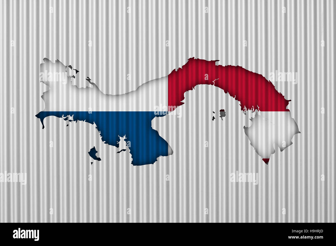 Flag map of panama hi-res stock photography and images - Alamy