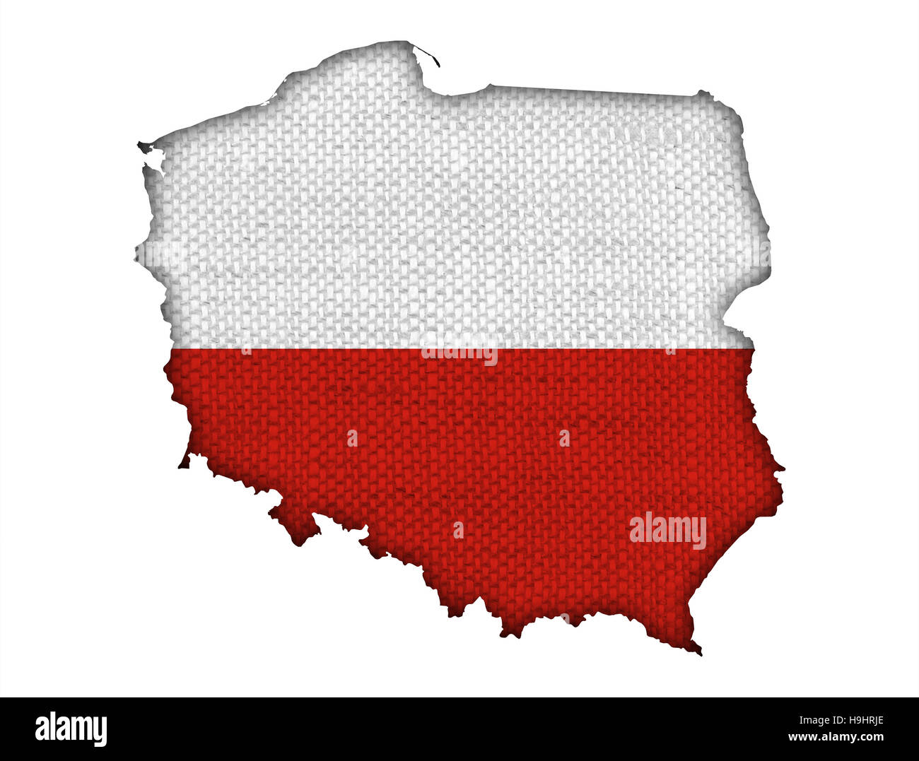 Map and flag of Poland Stock Photo - Alamy