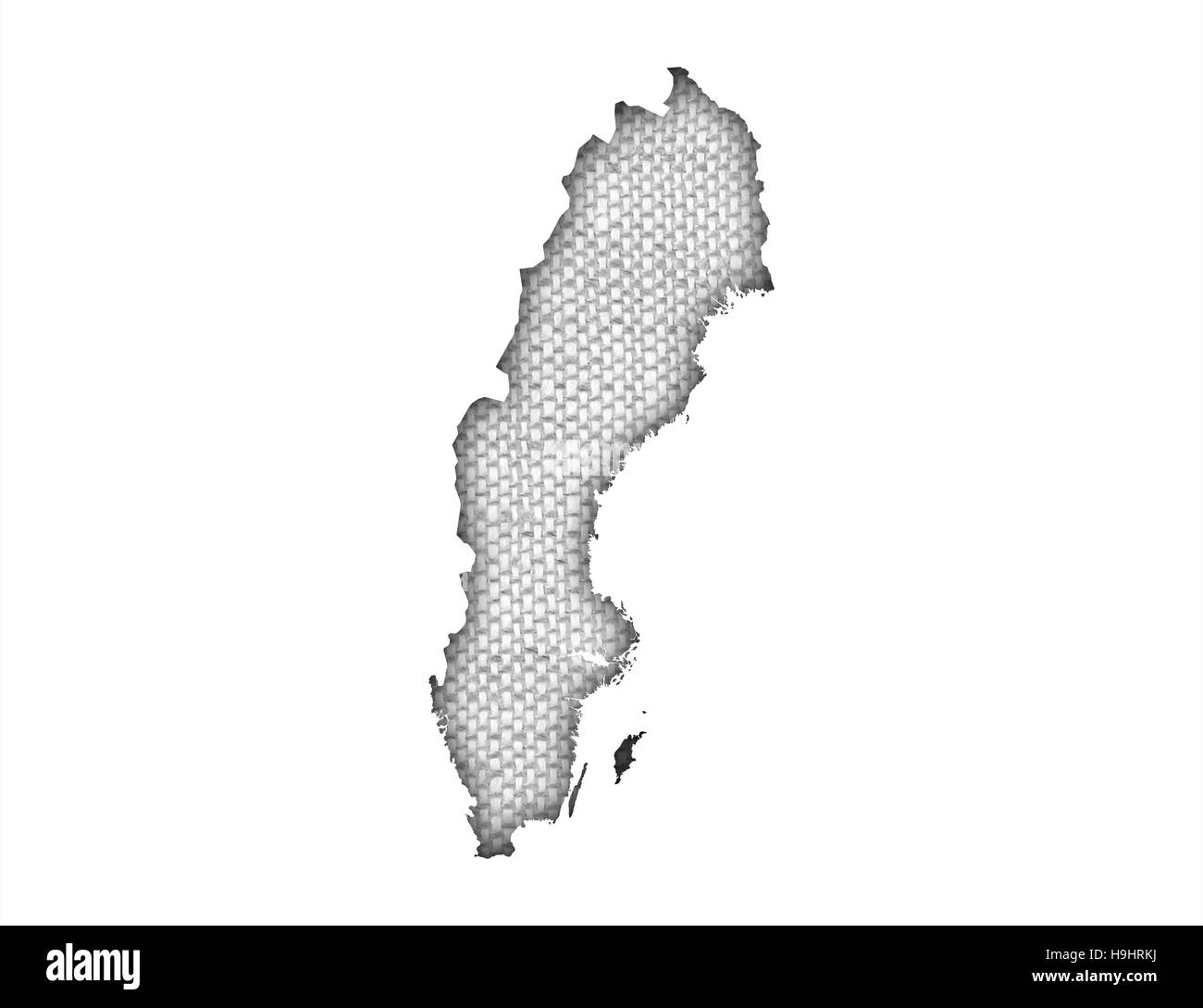 Map of Sweden Stock Photo - Alamy