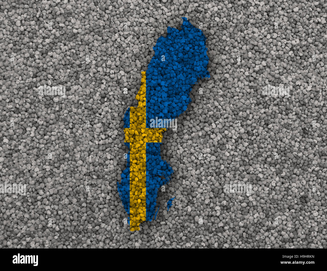 Flag map of sweden hi-res stock photography and images - Alamy
