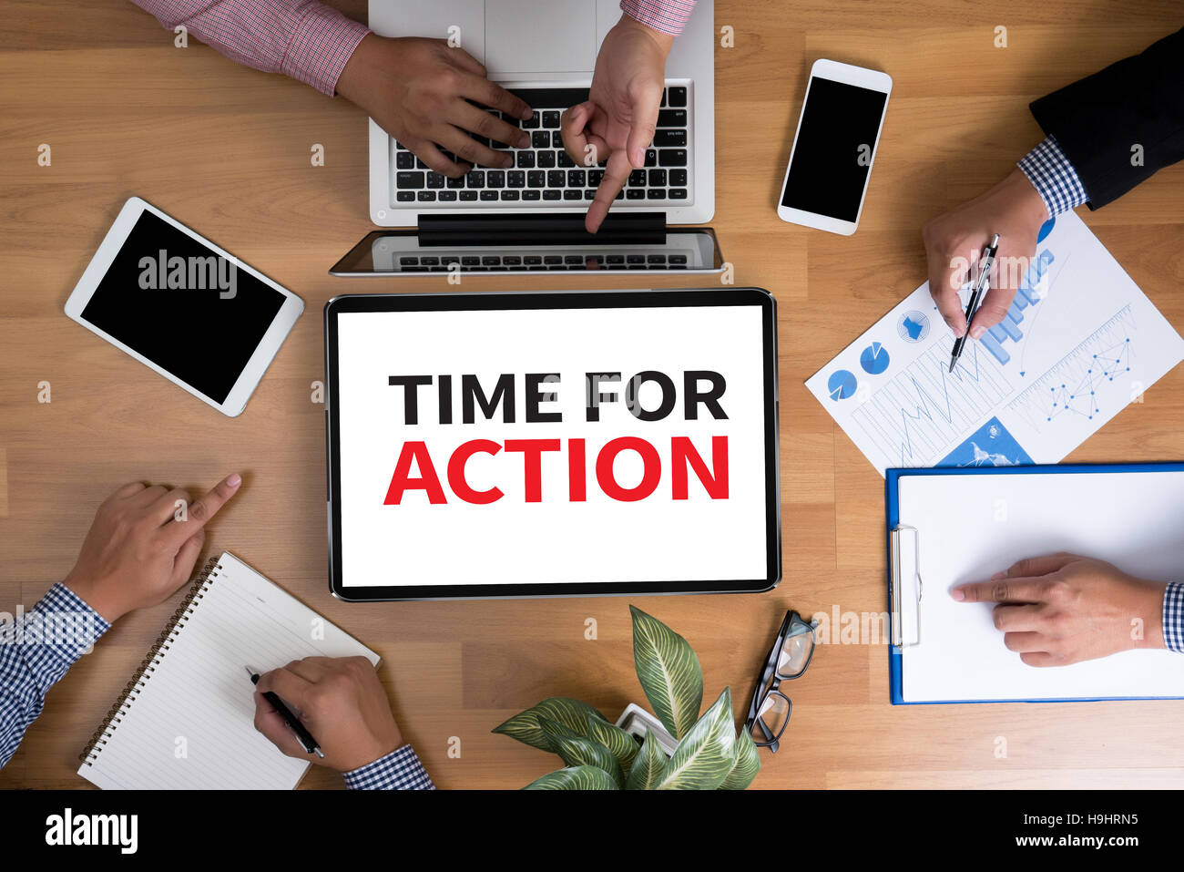 TIME FOR ACTION Stock Photo - Alamy