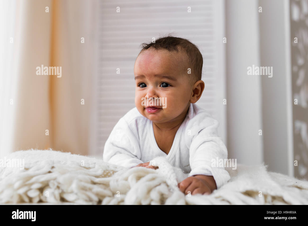 Portrait of a mixed race baby boy Stock Photo - Alamy