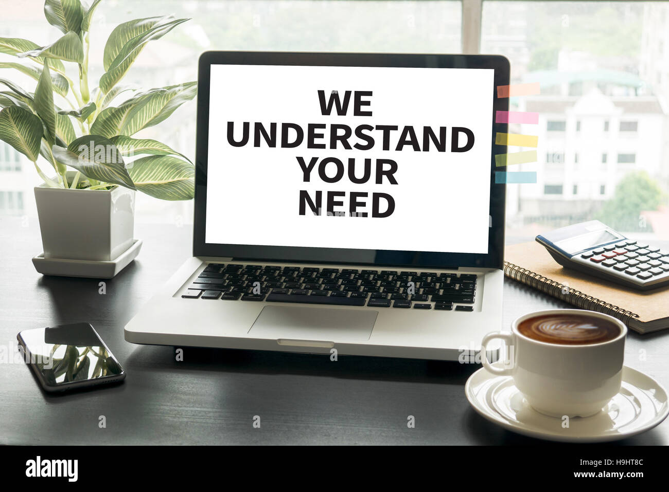 WE UNDERSTAND YOUR NEEDS Stock Photo - Alamy