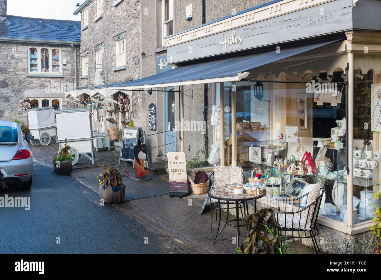 Hales of Cartmel chocolate shop in Cartmel village in the Lake District ...