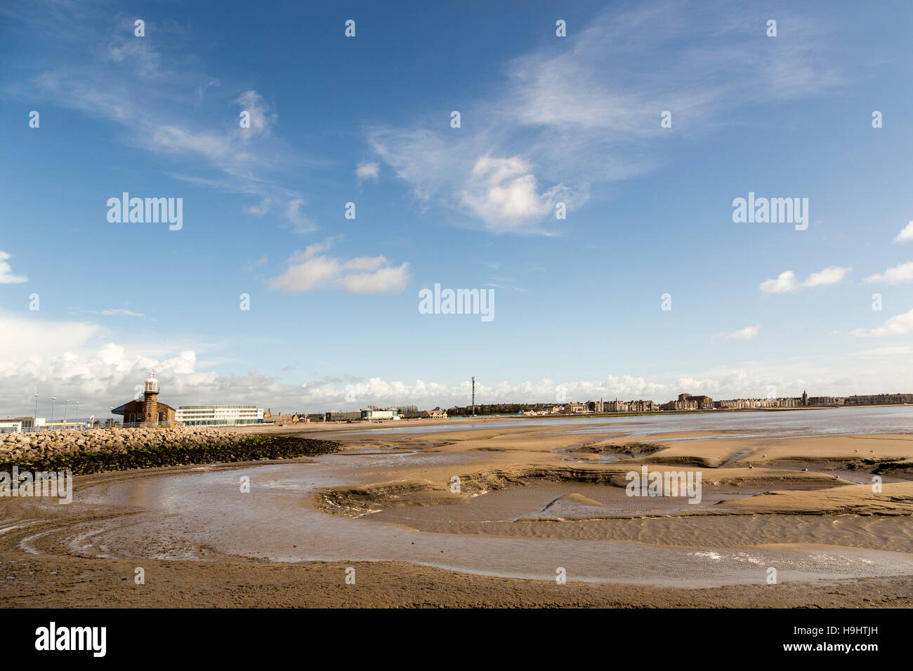 Low tide in Morecambe Bay at Morecambe, England, UK Stock Photo - Alamy