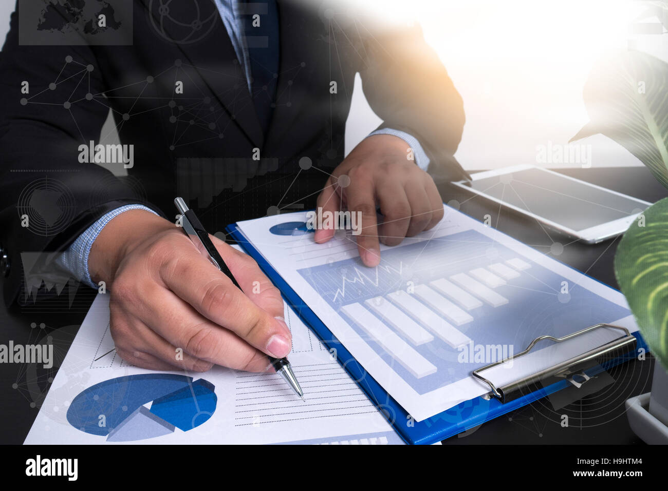 businessman hand working with new modern computer Stock Photo - Alamy