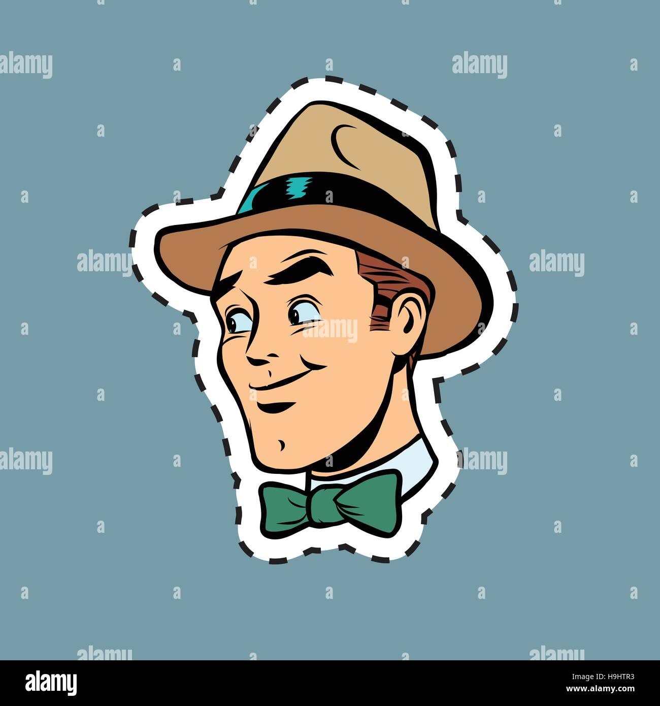 Hat sticker hi-res stock photography and images - Alamy