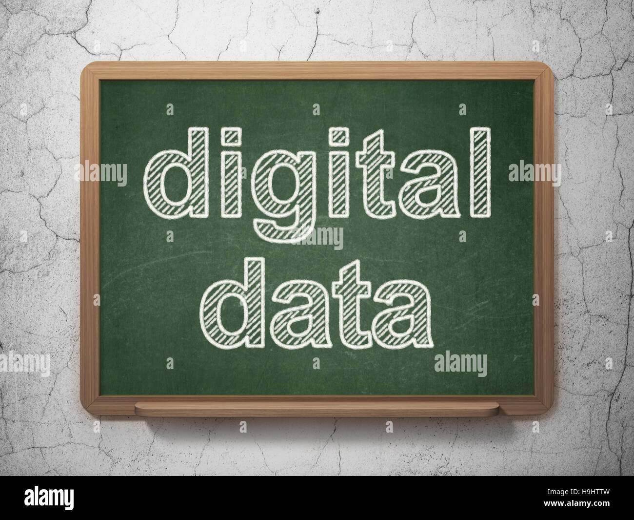 Information concept: Digital Data on chalkboard background Stock Photo ...
