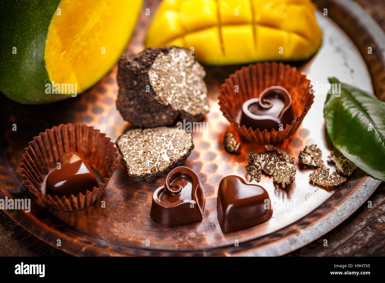 Homemade chocolate praline Stock Photo - Alamy