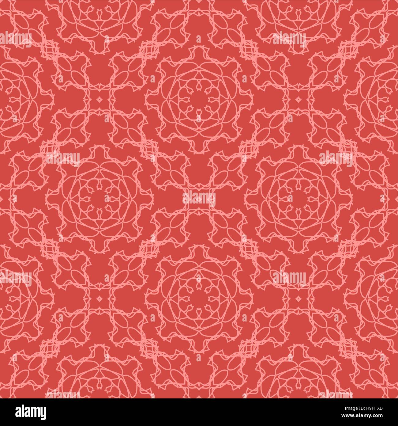 Red Ornamental Seamless Line Pattern Stock Vector Image & Art - Alamy