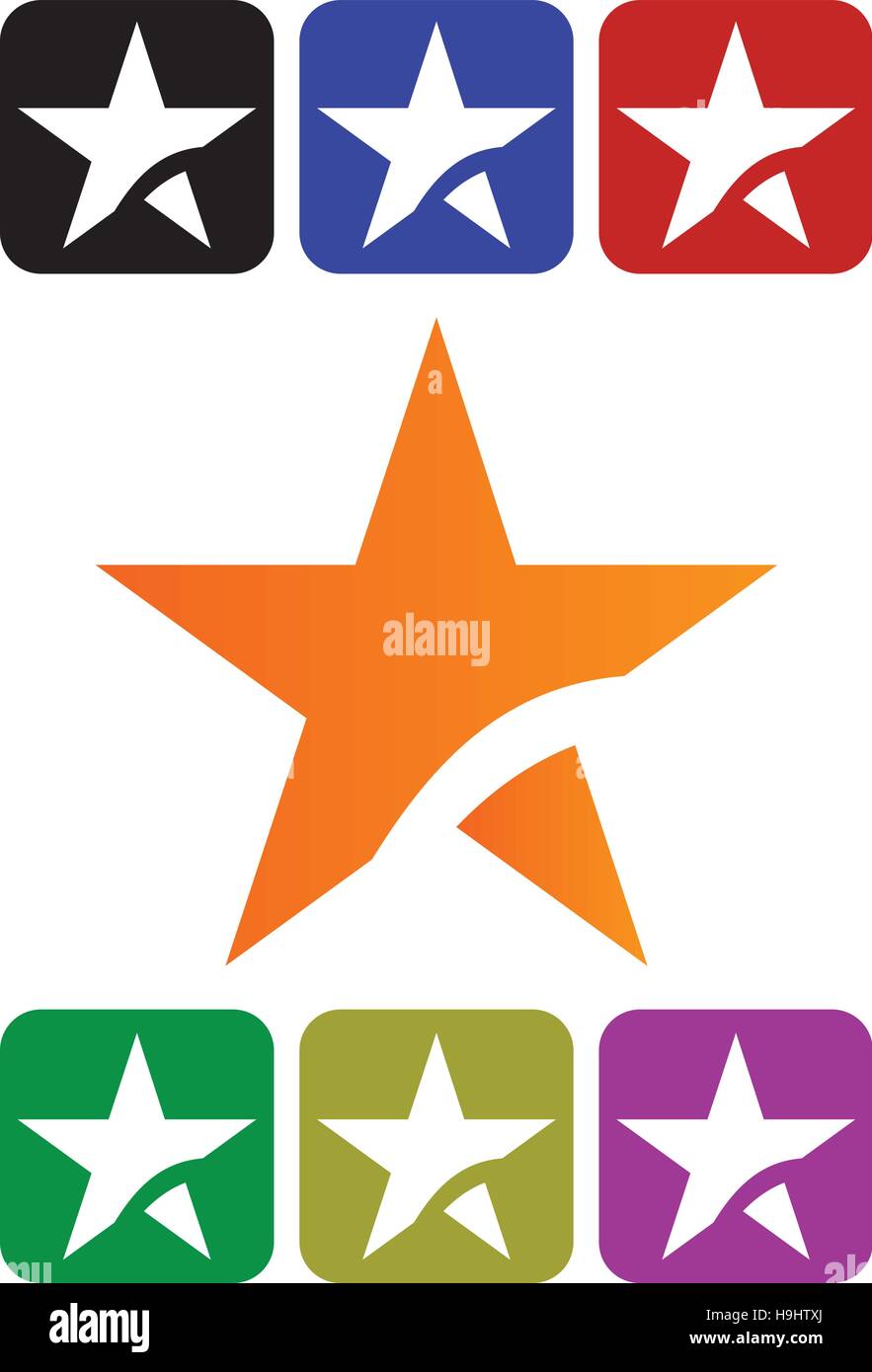Abstract star icon Stock Vector Image & Art - Alamy