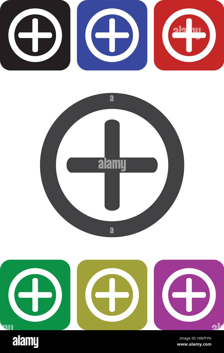 Add plus icon Stock Vector Image & Art - Alamy